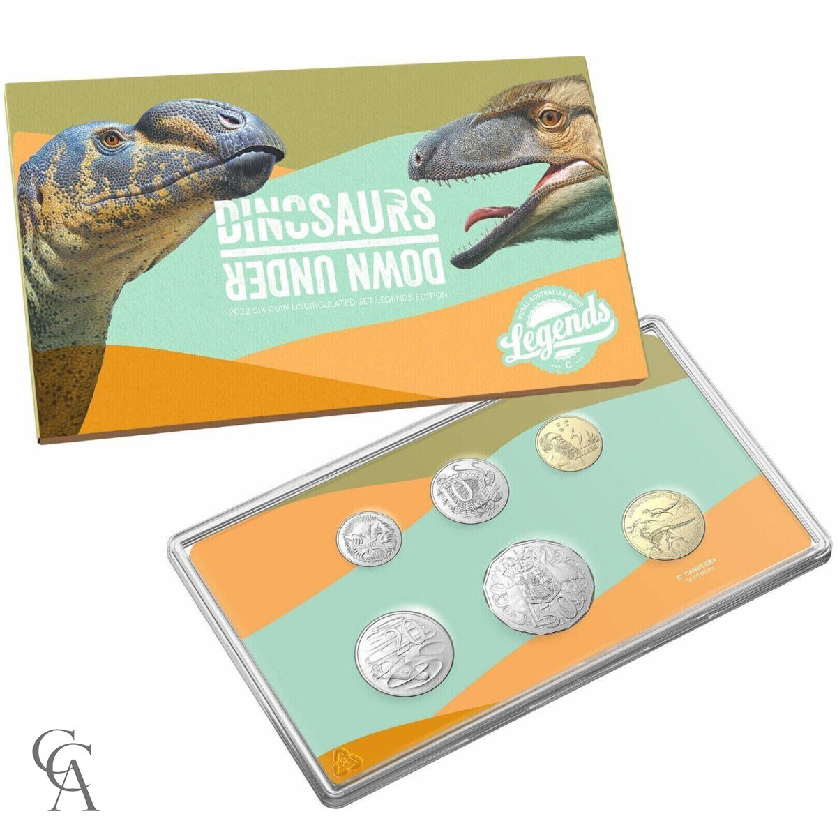2022 Dinosaurs Down Under Six-Coin Uncirculated Set – Legends Edition ...