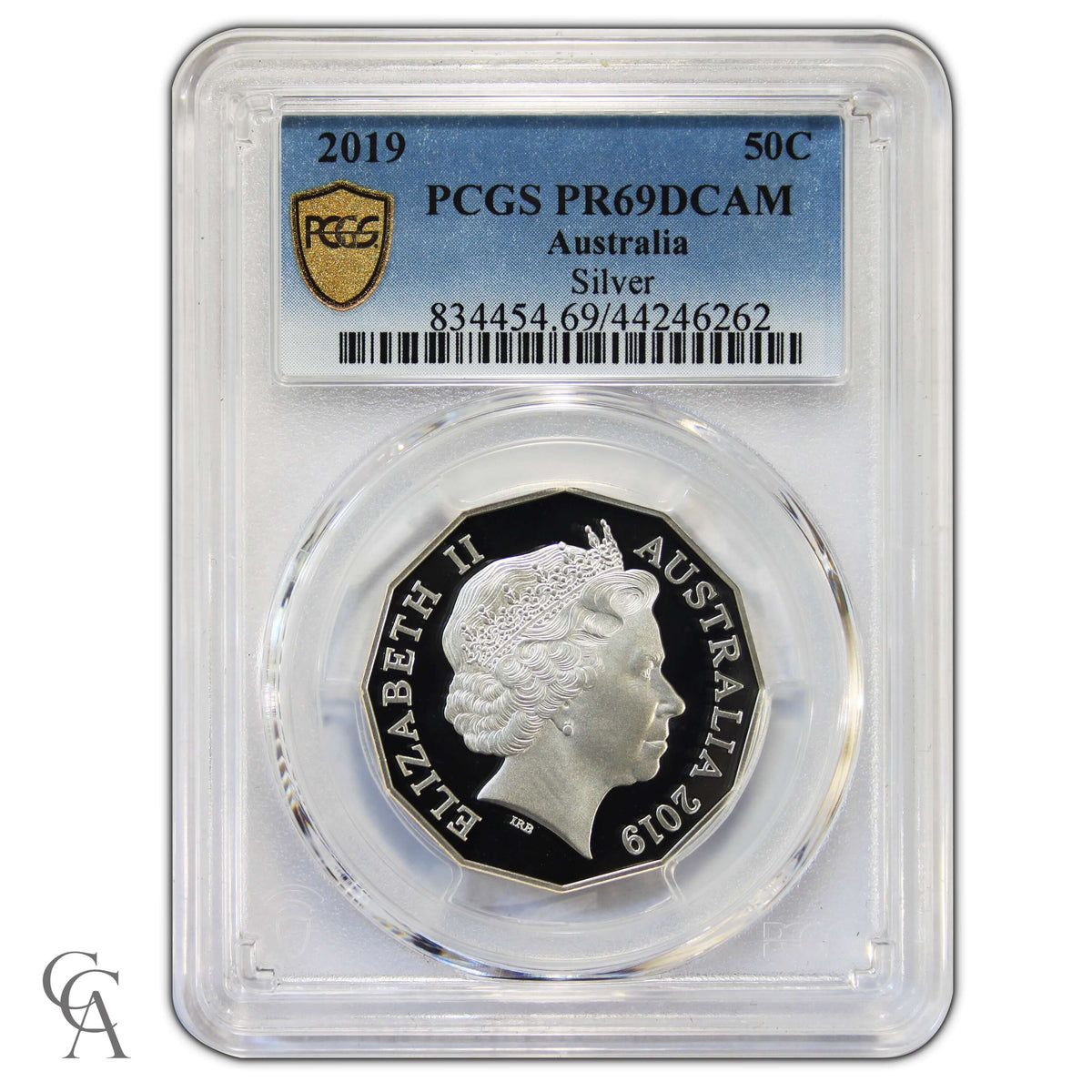 2019 Ian Rank-Broadley Silver Proof 50 Cent Coin from the 2019 Fine ...
